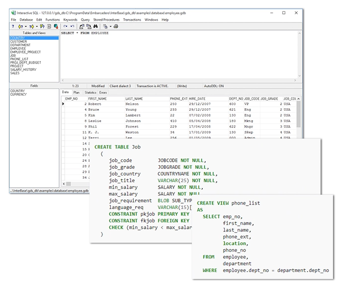 InterBase: Version and Edition History - Embarcadero
